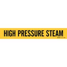 HIGH PRESSURE STEAM Polyester Pipe Markers | Brady | BradyCanada.ca