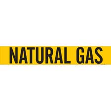 NATURAL GAS Polyester Pipe Markers | Brady | BradyID.com