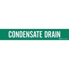 CONDENSATE DRAIN Polyester Pipe Markers | Brady | BradyID.com