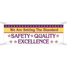 WE ARE SETTING THE STANDARD Safety Quality Excellence Sign - Brady Part ...