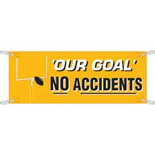 Our Goal No Accidents Sign - Brady Part: 106324 | Brady | BradyID.com