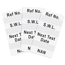 Insertos NanoTag: REF NO.: S.W.L.: NEXT TEST DATE: NAN - Brady Part ...