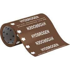 HYDROGEN Roll Form Pipe Marker | Brady | BradyID.com