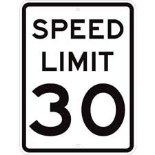 Speed Limit 30 Sign - Brady Part: 113286 | Brady | BradyCanada.ca