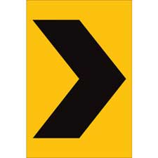 Right Chevron Picto Sign - Brady Part: 113290 | Brady | BradyID.com