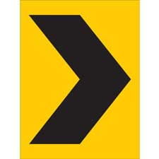 Right Chevron Picto Sign - Brady Part: 113291 | Brady | BradyCanada.ca