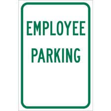 Employee Parking Sign - Brady Part: 113309 | Brady | BradyCanada.ca