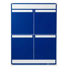 Blue 4-Panel Lean Communication Board - Brady Part: 114611 | Brady ...