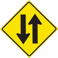2-Way Traffic Picto Sign - Brady Part: 115421 | Brady | BradyCanada.ca