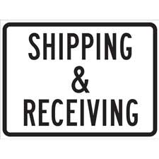 SHIPPING AND REC SHIPPING & RECEIVING Sign - Brady Part: 115647 | Brady ...