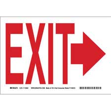 Exit Sign | Brady | BradyID.com