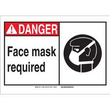 DANGER Face Mask Required sign | Brady | BradyCanada.ca