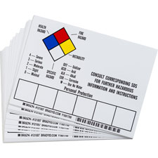 Brady Part: 121057 | Write-On NFPA Right-To-Know Labels | BradyCanada.ca