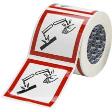 GHS Corrosive Labels | Brady | BradyID.com