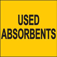 Used Absorbents Labels - Brady Part: 121433 | Brady | BradyID.com