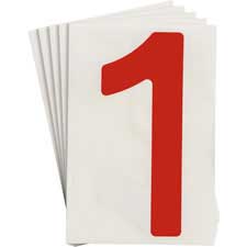 Brady Part: 121855 | 8" ToughStripe Red Numbers and Letters | BradyID.com