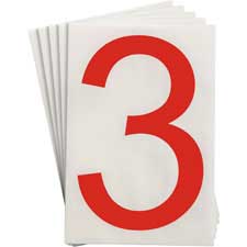 Brady Part: 121867 | 8" ToughStripe Red Numbers and Letters | BradyID.com