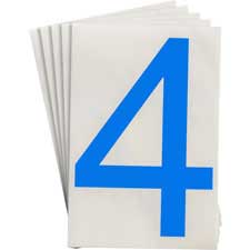 Brady Part: 121875 | 8" ToughStripe Blue Numbers and Letters | BradyID.com
