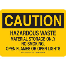 CAUTION Hazardous Waste Material Sign - Brady Part: 122380 | Brady ...