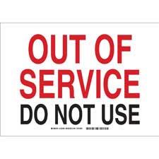 Señalamiento - Out Of Service Do Not Use - Brady Part: 122502 | Brady ...