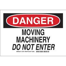 DANGER Moving Machinery Do Not Enter Sign | Brady | BradyCanada.ca