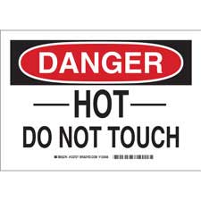 DANGER Hot Do Not Touch Sign | Brady | BradyID.com