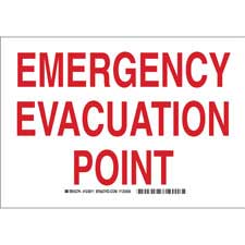 Emergency Evacuation Point Sign | Brady | BradyCanada.ca