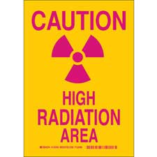 CAUTION High Radiation Area Sign | Brady | BradyID.com