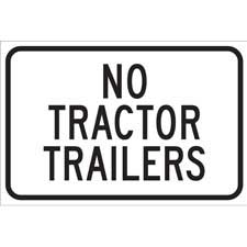 No Tractor Trailers Sign | Brady | BradyID.com