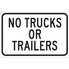 No Trucks Or Trailers Sign | Brady | BradyID.com
