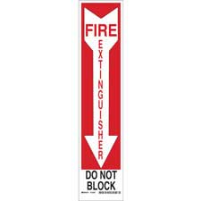 Fire Extinguisher Do Not Block Sign | Brady | BradyID.com