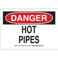 DANGER Hot Pipes Sign | Brady | BradyCanada.ca