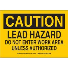 Señalamiento - CAUTION Lead Hazard Do Not Enter Work Area Unless ...