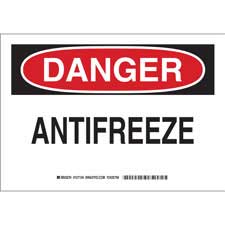 DANGER Antifreeze Sign | Brady | BradyID.com