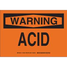 WARNING Acid Sign | Brady | BradyCanada.ca