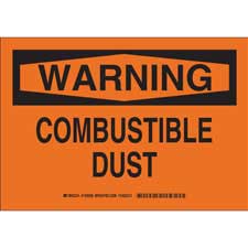 Señalamiento - WARNING Combustible Dust | Brady | BradyID.com.mx