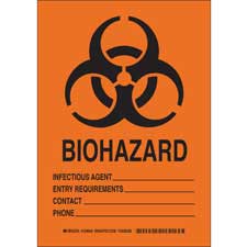 Biohazard Infectious Agent___ Entry Requirements __ Contact __ Phone ...