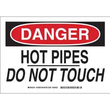 DANGER Hot Pipes Do Not Touch Sign | Brady | BradyCanada.ca