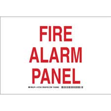 Fire Alarm Panel Sign | Brady | BradyCanada.ca
