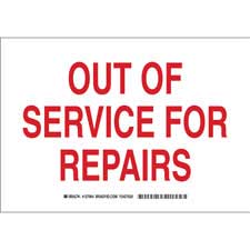 Out Of Service For Repairs Sign | Brady | BradyIndia.co.in