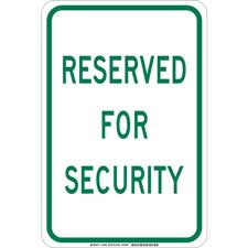 Reserved For Security Sign | Brady | BradyID.com
