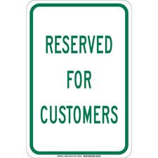 Señalamiento - Reserved For Customers | Brady | BradyID.com.mx