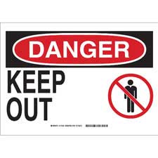 DANGER Keep Out Sign | Brady | BradyID.com