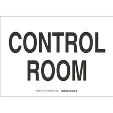 Control Room Sign | Brady | BradyCanada.ca