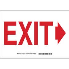 Exit Right Arrow Sign | Brady | BradyID.com