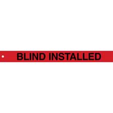 Flag Style Blind Tag: BLIND INSTALLED - Brady Part: 132453 | Brady ...