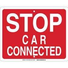 Stop Car Connected Sign - Brady Part: 134183 | Brady | BradyCanada.ca