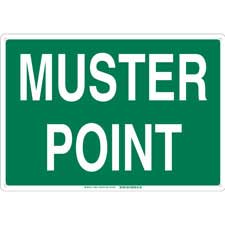 Muster Point Sign | Brady | BradyID.com