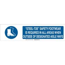 Steel-Toe Safety Footwear Is Required In All Areas When Outside Of ...