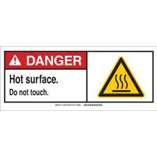 DANGER Hot Surface. Do Not Touch. Sign | Brady | BradyID.com